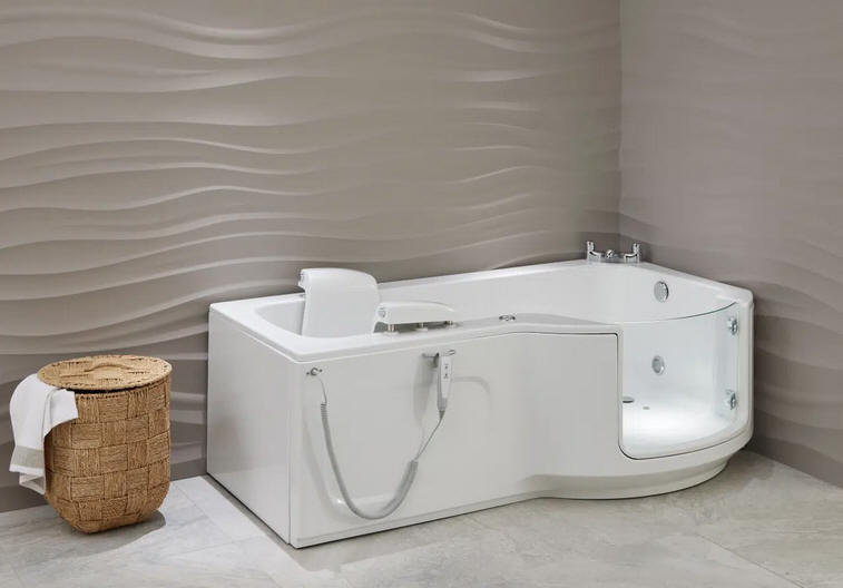 Louisiana walk in shower bath with optional lifting seat shower screen ...