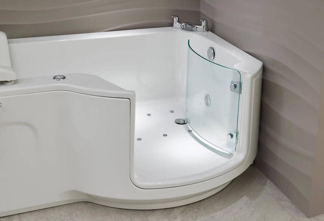 Louisiana walk in shower bath with optional lifting seat shower screen ...