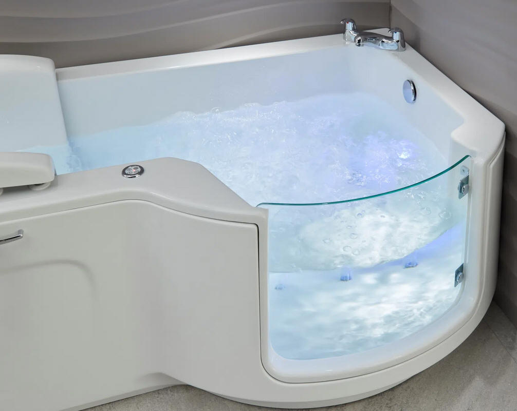 Louisiana walk in shower bath with optional lifting seat shower screen ...